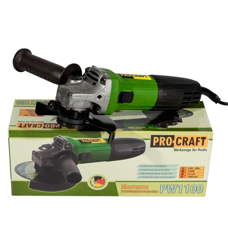 Șlefuitor unghiular ProCraft PW1100 - instrument puternic și fiabil